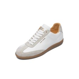 Henry Stevens Damen Sneaker "Sophia TIS Damensneaker", Gr. 41, wei&szlig;, Leder und Velours, Schuhe, Halbschuh Leder handgefertigt, sportlicher