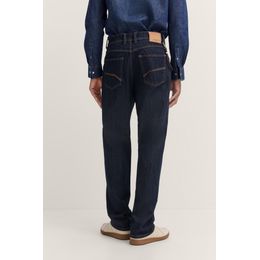 Bugatti Herren 5-Pocket-Jeans "Loose Fit", blau, Gr. 36, 96% Baumwolle, 3% Polyester, 1% Elasthan, Jeans, aus Luxury Raw Denim mit Stretch