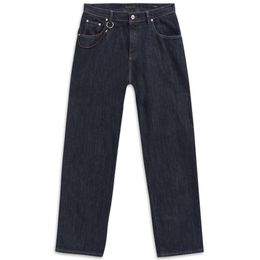 Bugatti Herren 5-Pocket-Jeans "Loose Fit", blau, Gr. 35, 96% Baumwolle, 3% Polyester, 1% Elasthan, Jeans, aus Luxury Raw Denim mit Stretch