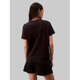 Damen T-Shirt "CLASSIC 2", Calvin Klein Underwear, Gr. L, schwarz, Jersey, Obermaterial: 100% Baumwolle, unifarben, Shirts, mit Logo-Stickerei