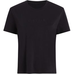 Damen T-Shirt "CLASSIC 2", Calvin Klein Underwear, Gr. XL, schwarz, Jersey, Obermaterial: 100% Baumwolle, unifarben, Shirts, mit Logo-Stickerei