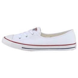 Converse Damen Sneaker "Chuck Taylor All Star Ballet Lace Ox", Gr. 43, wei&szlig;, Textil, Schuhe