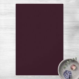 Bilderwelten Kork-Teppich Unifarben violett Korkmatte - Aubergine - Deko Wohnzimmer Schlafzimmer