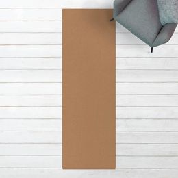 Bilderwelten Kork-Teppich Unifarben braun Korkmatte - Terracotta Taupe - Deko Wohnzimmer Schlafzimmer
