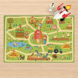 Kork-Spielteppich Bauernhof - Der gro&szlig;e Rundweg