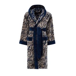 Bademantel Philipp Plein24, navy, Stoff: 100% Baumwolle, Hausm&auml;ntel, "Signature"