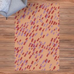 Bilderwelten Kork-Teppich Illustration violett Korkmatte - Dicker Borstenpinsel Westerwald - Deko Wohnzimmer Schlafzimmer