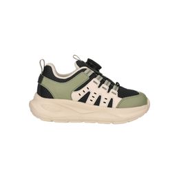 ZIGZAG M&auml;dchen Sneaker "Resus", Gr. 31gr&uuml;n, beige, Kunstfaser, Lederimitat, Schuhe, mit LED-Lichtern