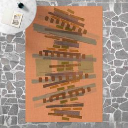 Bilderwelten Kork-Teppich Abstrakt bunt originell Korkmatte - Grafischer Balanceakt - Geometrisch Wohnzimmer Schlafzimmer