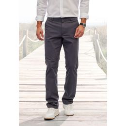 H.I.S. H.I.S Herren Chinohose "- lange Hose in Regular-fit", grau, Gr. 38, unifarben, Web, Obermaterial: 98% Baumwolle, 2% Elasthan, Hosen, aus elastischer