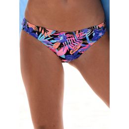 Bench. Damen Bikini-Hose "Pitch", schwarz, Gr. 36, bedruckt, Microfaser, Polyamid, Badehosen, in klassischer Schnittform