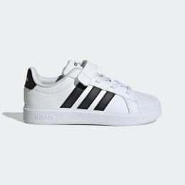 M&auml;dchen Sneaker "STREETTALK", adidas Sportswear, Gr. 32cloud wei&szlig;, core schwarz, core schwarz, Synthetik, Schuhe, inspiriert vom Design des adidas