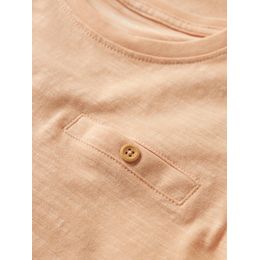 name it Jungen Kurzarmshirt "NKMVINCENT SS TOP F NOOS"peach fuzz, Gr. 116, unifarben, Jersey, Obermaterial: 100% Baumwolle, Shirts, Baumwolle,