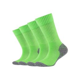 Camano Jungen Funktionssocken "function", Gr. 39, gr&uuml;n, Materialmix, uni und meliert, Socken, mit verst&auml;rkten Belastungszonen an Ferse und Spitze