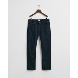 Gant Herren Regular-fit-Jeans "REGULAR Gant JEANS", blau, Gr. 29, Denim/Jeans, Obermaterial: 97% Baumwolle, 2% Polyester, 1% Elasthan, Jeans