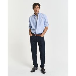 Gant Herren Regular-fit-Jeans "REGULAR Gant JEANS", blau, Gr. 30, Denim/Jeans, Obermaterial: 97% Baumwolle, 2% Polyester, 1% Elasthan, Jeans