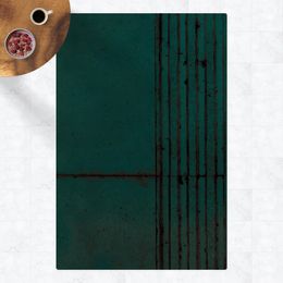 Bilderwelten Kork-Teppich Abstrakt t&uuml;rkis originell Korkmatte - Die Treppe - Deko Wohnzimmer Schlafzimmer