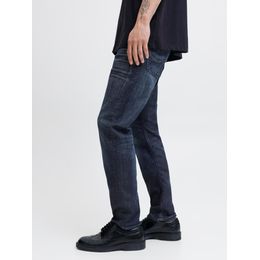 Jack & Jones JACK & JONES Herren Tapered-fit-Jeans "JJIMIKE JJORIGINAL CJ SN", blau, Gr. 33, Abriebeffekte, Denim/Jeans, Obermaterial: 99% Baumwolle, 1% Elasthan,