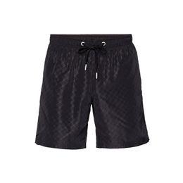 JOOP! Badeshorts JOOP "Badeshorts Cortina Swimshorts 1er Pack", Herren, Gr. M, N-Gr, schwarz, Obermaterial: 100% Polyester PES., Badehosen Badeshorts