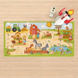 Kork-Spielteppich Bauernhof - Landarbeit macht Spa&szlig;