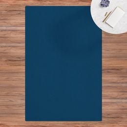 Bilderwelten Kork-Teppich Unifarben blau Korkmatte - Preussisch-Blau - Deko Wohnzimmer Schlafzimmer