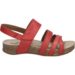 Josef Seibel Damen Sandale "Tonga 83, rot", Gr. 42, rot, Obermaterial: 100% Rindsleder Leather cow., Schuhe