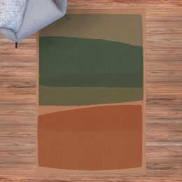 Bilderwelten Kork-Teppich modern t&uuml;rkis originell Korkmatte - Modernes T&uuml;rkis und Pink - Deko Wohnzimmer Schlafzimmer
