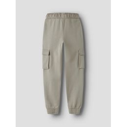 name it Jungen Sweathose "NKMOLLIE CARGO PANT BRU NOOS", beige, Gr. 122, Sweatware, Obermaterial: 60% Baumwolle, 40% Polyester, Hosen