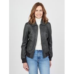 JCC Damen Blouson "2999101-2", grau, Gr. XXXL, Obermaterial: 100% Leder. Futter: 100% Polyester, Jacken