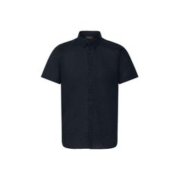 Leinenhemd INDICODE "Leinenhemd IDMonk", Herren, Gr. S, N-Gr, schwarz, Obermaterial: 55% Leinen LI. 45% Baumwolle CO., Hemden