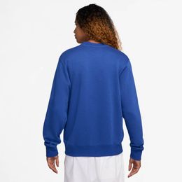 Nike Sportswear Herren Sweatshirt "M NK CLUB BB CREW"game royal, wei&szlig;, Gr. XXXL, Jersey, Obermaterial: 80% Baumwolle, 20% Polyester, Sweatshirts,