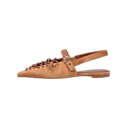 Damen Ballerina "Jeffrey Campbell Ballerinas Leder", Jeffrey Campbell, Gr. 40tan, Leder, Schuhe