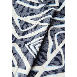 Cecil Damen Print-Shirt, blau, Gr. XXL, bedruckt, Stoff, 65% Polyester, 35% Viskose, Shirts, mit Gummizug im Bund