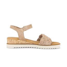 Gabor Damen Riemchensandale "Riemchensandale", Gr. 37,5, beige, Schuhe