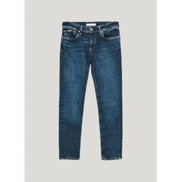 Pepe Jeans Herren Slim-fit-Jeans "HATCH", blau, Gr. 32, Abriebeffekte, Denim/Jeans, Obermaterial: 93% Baumwolle, 5% Elastomultiester, 2% Elasthan,