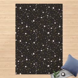 Kork-Teppich - Gezeichneter Sternenhimmel mit Gro&szlig;em Wagen - Illustration schwarz Himmel Korkmatte Himmel Kinderzimmer Baby M&auml;dchen Jungen