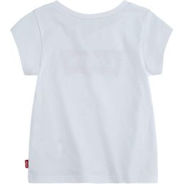 LEVI'S KIDS M&auml;dchen T-Shirt "LVG BATWING TEE", rot, Gr. 24, bedruckt, Jersey, Obermaterial: 60% Baumwolle, 40% Polyester, Shirts, mit LEVIS-Print -