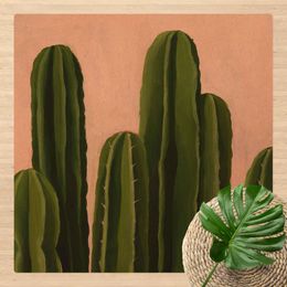 Kork-Teppich - Lieblingspflanzen - Kaktus - Tropisch gr&uuml;n Korkmatte Pflanzen Wohnzimmer Schlafzimmer