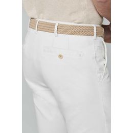 MEYER Herren Chinos "Roma", wei&szlig;, Gr. 94, unifarben, 98% Baumwolle, 2% Elasthan, Hosen, mit Stretch-Dehnbund