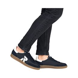 Rieker Herren Sneaker "Rieker Sneaker Glattleder", Gr. 43, blau, Glattleder, Schuhe