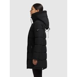 Khujo Damen Steppmantel "Kelsi", schwarz, Basic, Gr. L, Obermaterial: 85% Polyester, 15% Baumwolle. Innenfutter: 100% Nylon. Wattierung: 100%