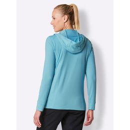 Catamaran Damen Shirtjacke "Sportjacke", blau, Gr. 52, unifarben, 92% Polyester, 8% Elasthan, Shirts