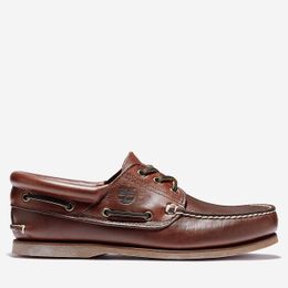 Timberland Herren Bootsschuh "CLASSIC BOAT 3 EYE PADDED COLLAR", Gr. 43,5, braun, Leder, Schuhe, Classic Bootsschuh aus Timberland Premium Leder
