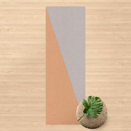 Kork-Teppich - Einfaches Graues Dreieck - Unifarben grau Korkmatte Geometrisch Wohnzimmer Schlafzimmer
