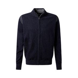Herren Strickjacke, blau, Gr. XL, Pioneer Authentic Jeans, meliert, Feinstrick, Obermaterial: 100% Baumwolle, Strickjacken, aus Baumwolle