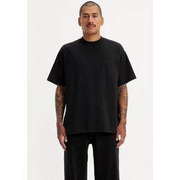 Levi's Rundhalsshirt LEVI'S "LE RED TAB VINTAGE TEE", Herren, Gr. S, schwarz (mineral schwarz), Jersey, Obermaterial: 100% Baumwolle, relaxed fit h&uuml;ftbedeckend, Rundhals, eingesetzt abgesteppt, Shirts Rundhalsshirt, im klassischen Levi's Design