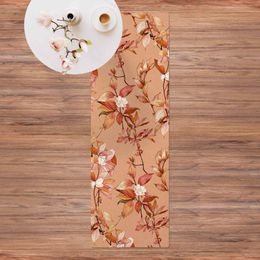 Bilderwelten Kork-Teppich Illustration rosa Aquarell - Romantisches Bl&uuml;tenaquarell Geflecht - Deko Wohnzimmer Schlafzimmer