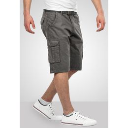 Herren Cargoshorts "ASNico", grau, Gr. 29, Alessandro Salvarini, Obermaterial: 100% Baumwolle, Hosen, inklusive passendem G&uuml;rtel