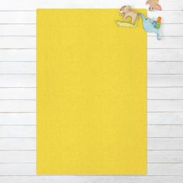 Bilderwelten Kork-Teppich Unifarben gelb Korkmatte - Colour Lemon Yellow - Deko Wohnzimmer Schlafzimmer