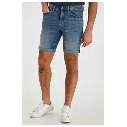 Jeansshorts Blend "BHLuke", Herren, Gr. M, US-Gr&ouml;&szlig;en, blau (denim middleblau), Web, 98% Baumwolle, 2% Elasthan, unifarben, Basic, normal kurz, Jeans Jeansshorts, Stilvolle 5-Pocket-Jeansshorts